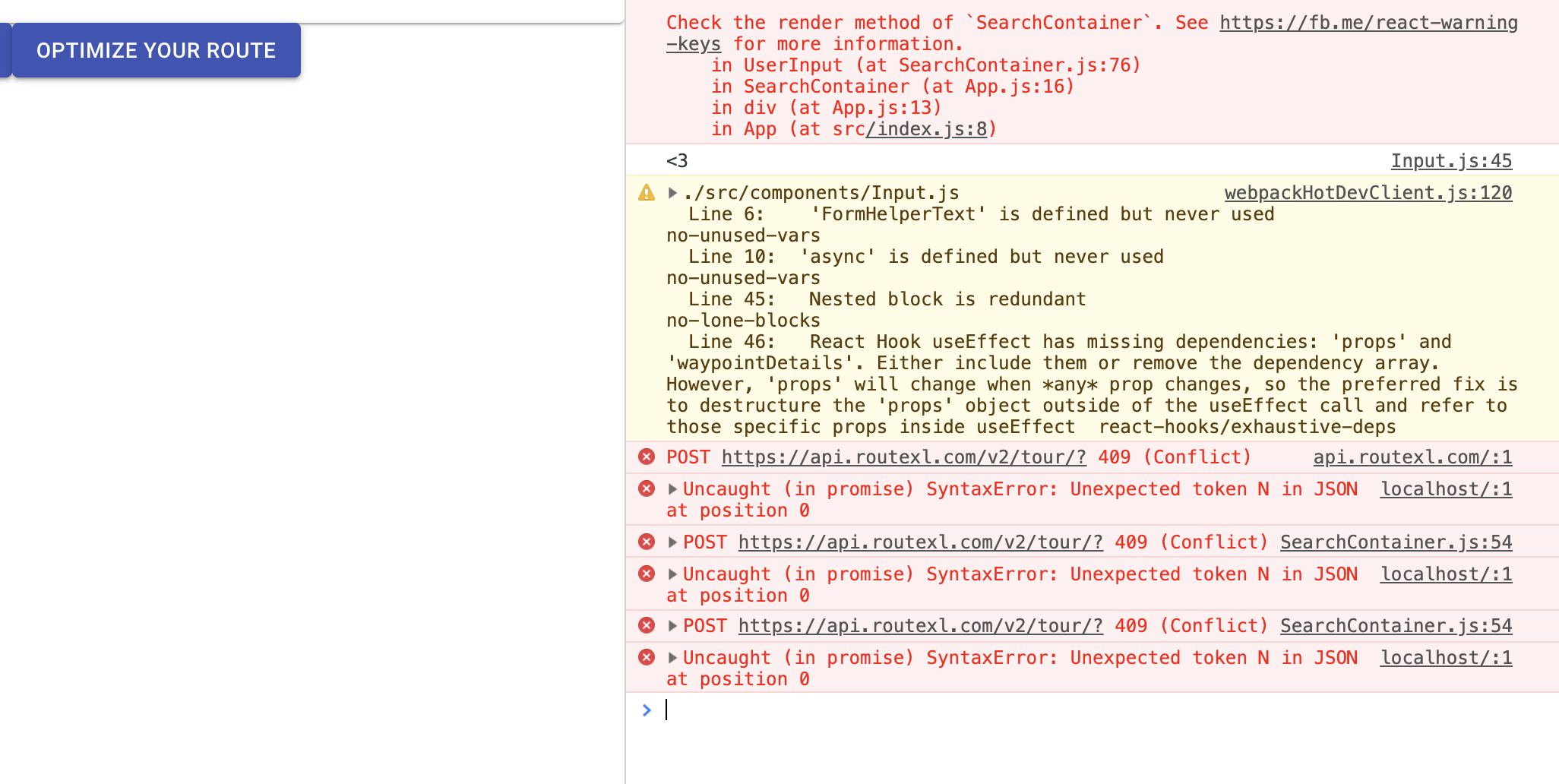 Having Difficulty Getting My Post Fetch To Work In Js React Api Routexl Support